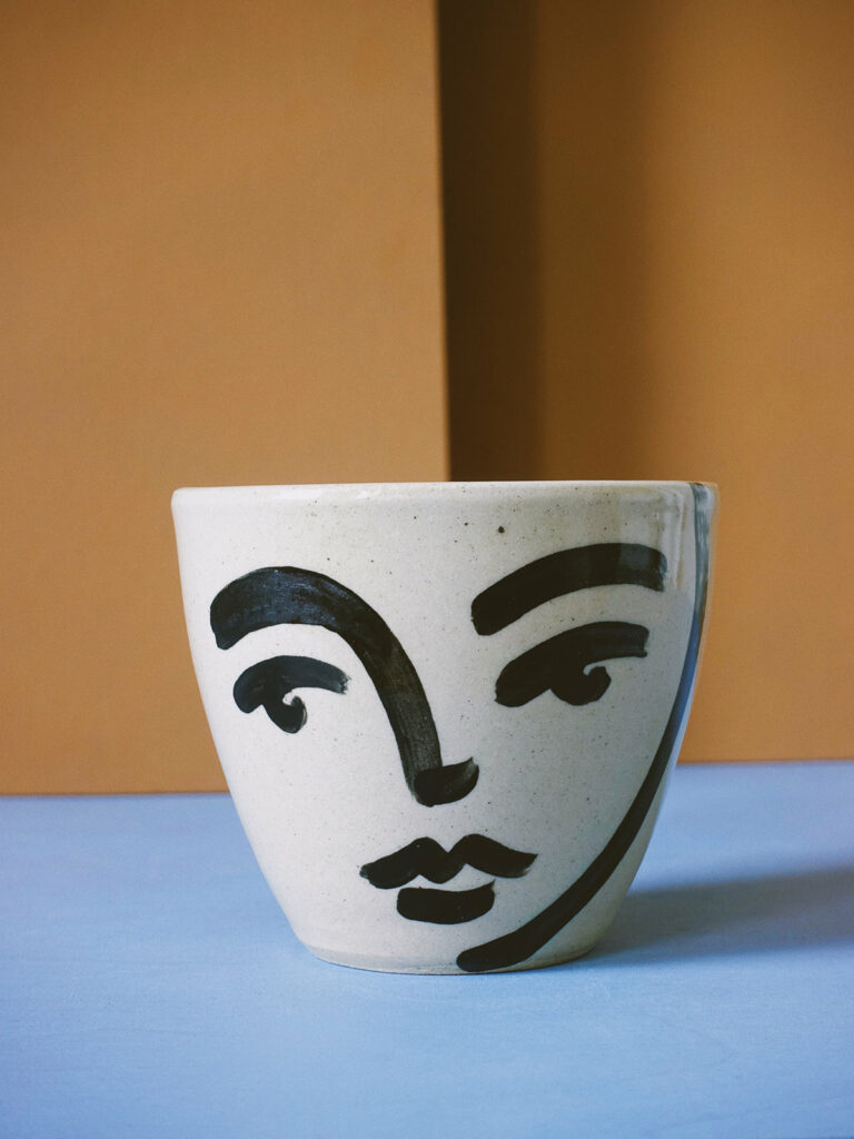 Painted Face Cup | Medium - In August Company