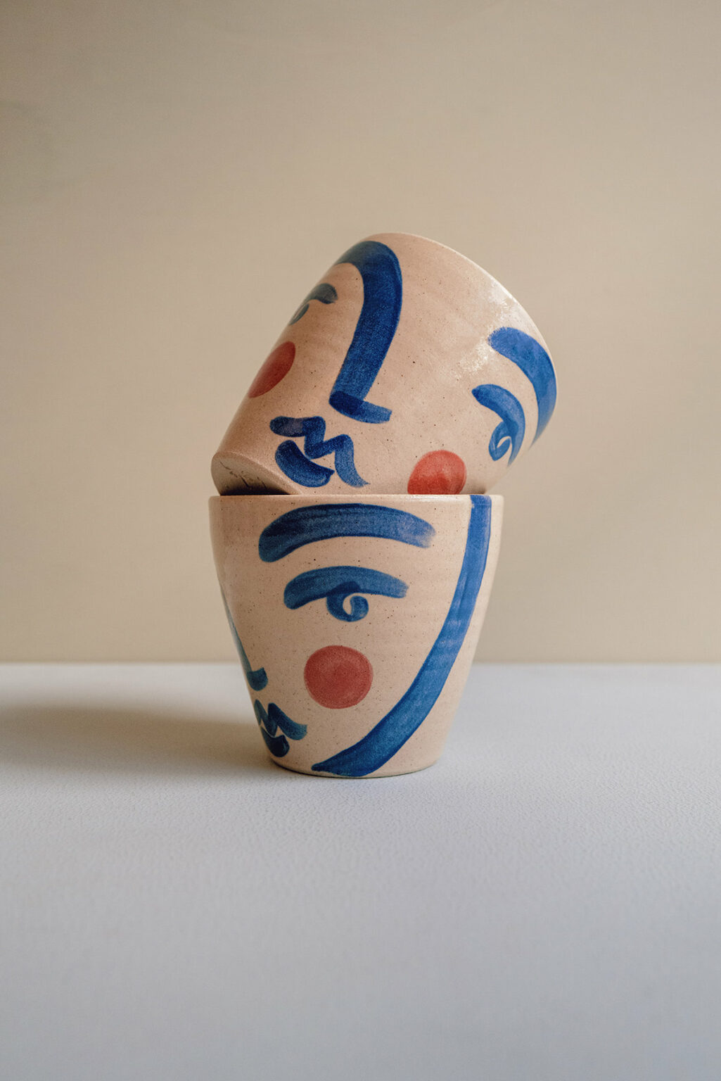 Painted Face Cup | Medium - In August Company
