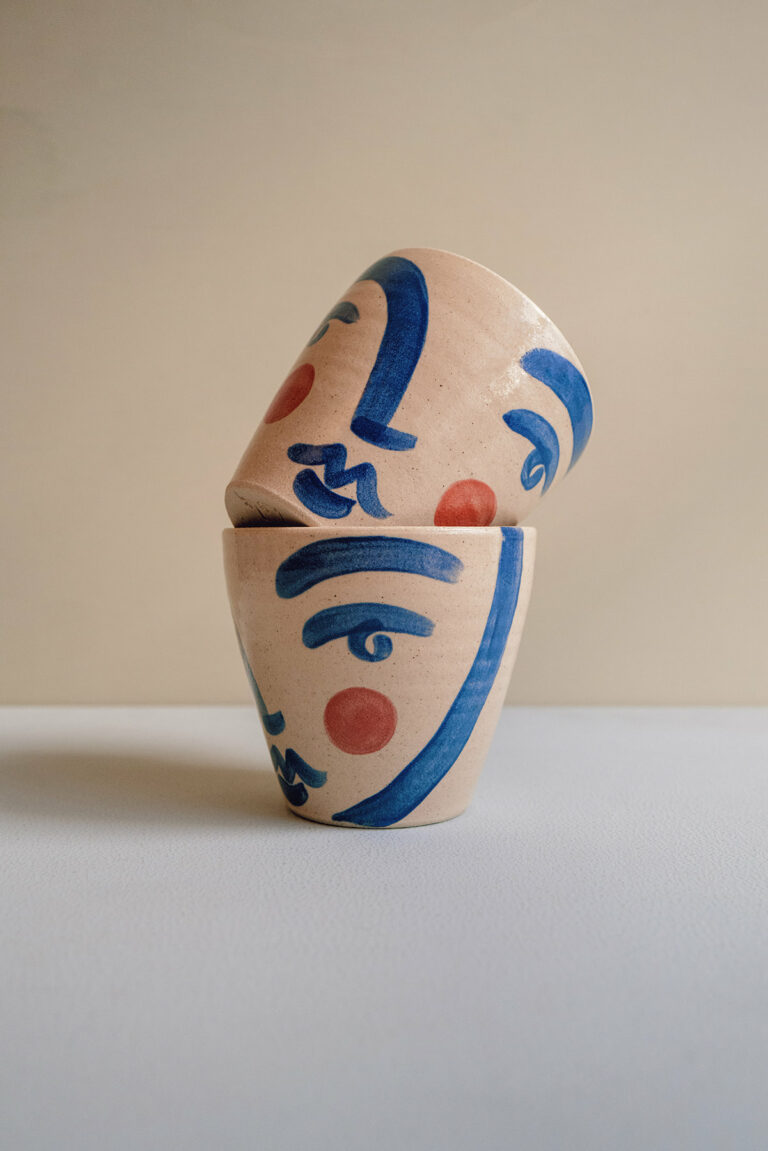 Painted Face Cup | Medium - In August Company